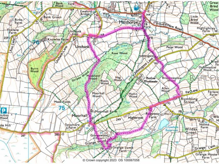 Millthorpe, Moorhall and Rumbling Street – Dronfield Footpaths